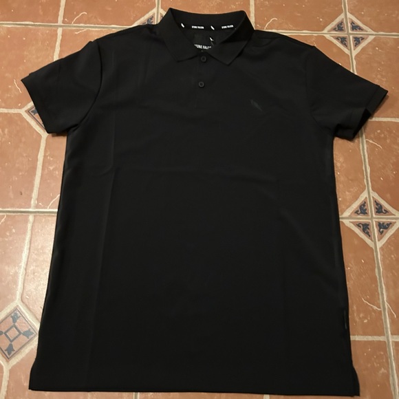 Stone Falcon | Shirts | Stone Falcon Mens Black Polo Shirt | Poshmark